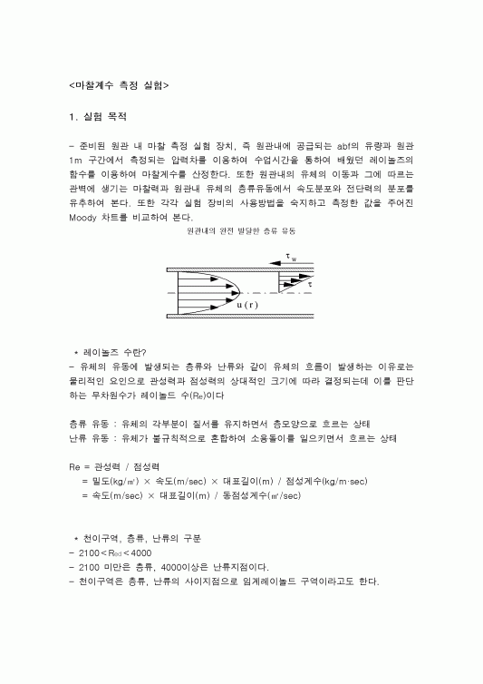 [공학/컴퓨터/통신] 마찰계수 측정실험
