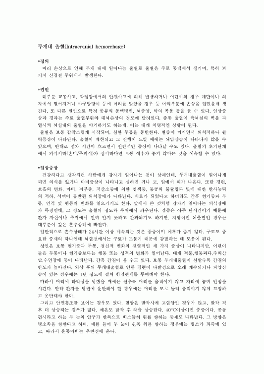 SICH(두개내출혈)CASE
