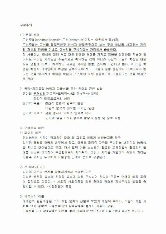 [인문과학] 구성주의(constructivism)