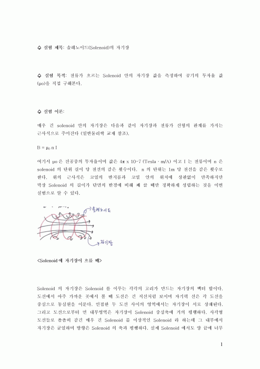 [자연과학] 솔레노이드