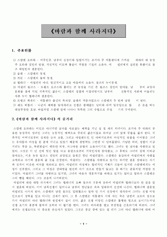 <바람과 함께 사라지다>