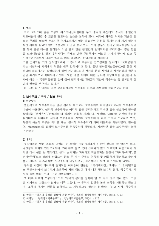 보수주의와 일본의 우경화