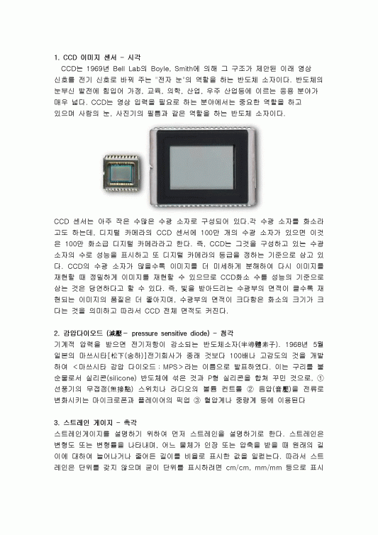 생체감각과 센서기술