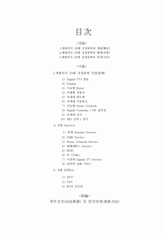 대한민국 차세대 10대 성장동력