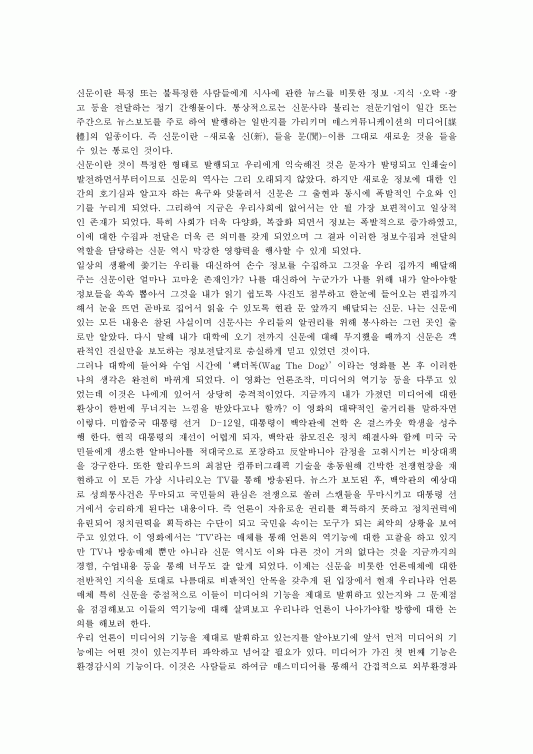 신문분석 보고서