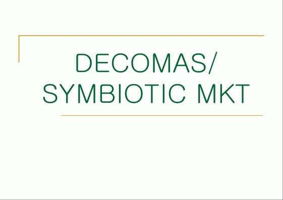 DECOMAS-KENWOOD  SYMBIOTIC MKT - 영화사