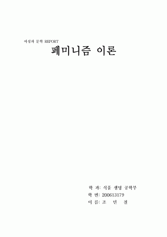 페미니즘 이론 - 개인주의 페미니즘, 자유주의 등