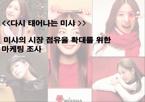 미샤의 시장 점유율 확대를 위한 마케팅 전략