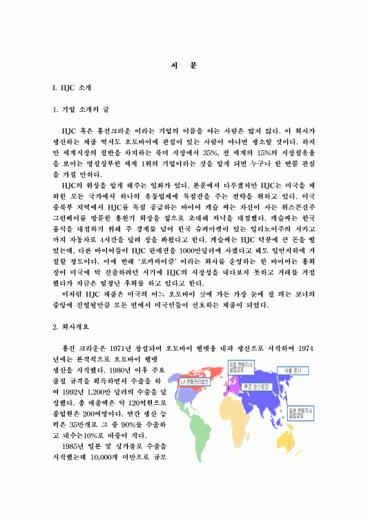 홍진크라운(HJC)의 오토바이 헬맷 마케팅 전략 분석