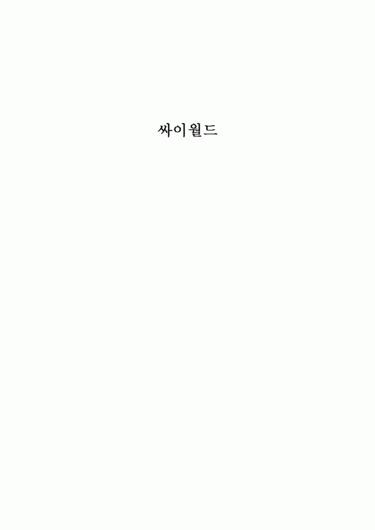 싸이월드 마케팅전략과 성공요인 분석