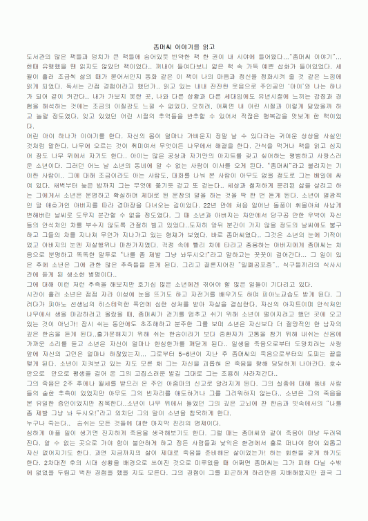 독후감 21개 모음