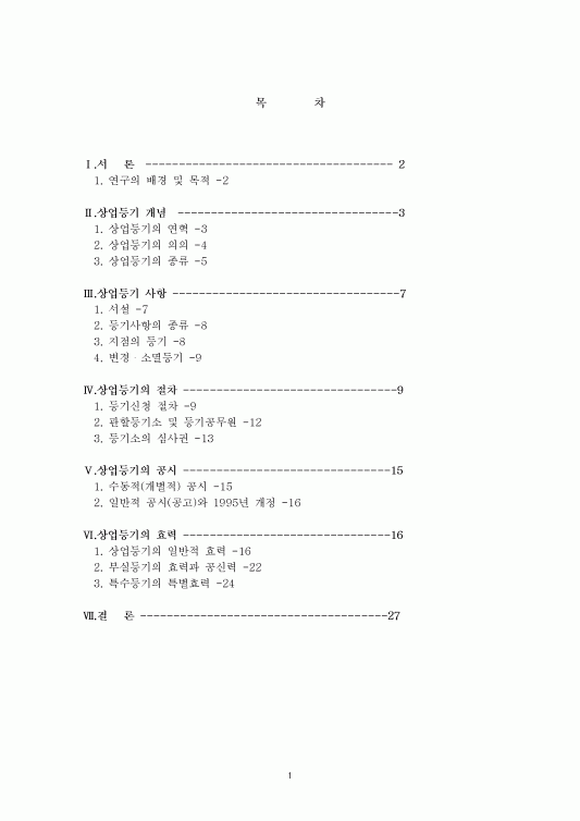 상업등기의효력을논하라