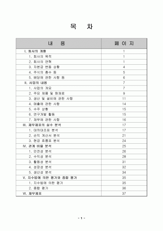 [경영분석]경영성과 분석과 경영진단(한국주철관 공업)