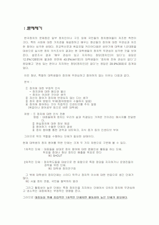 협회 계획서 레포트 자료