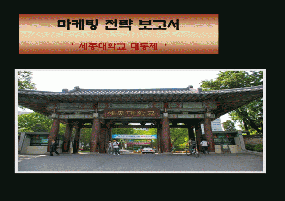 마케팅 전략보고서