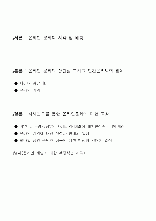 온라인문화와 인간윤리