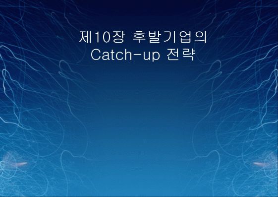 경영전략[선발기업과 후발기업의 Catch-up 전략]