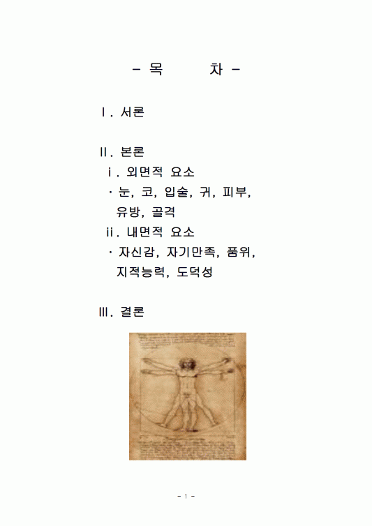 21C 바람직한 인체미 상