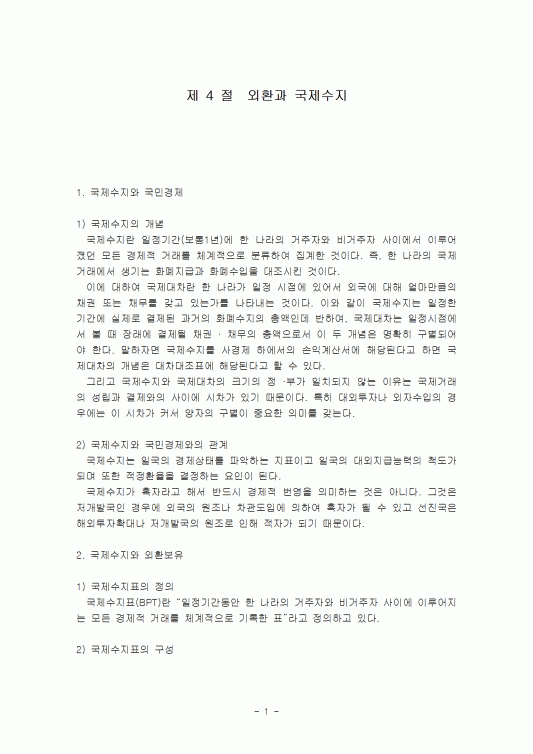 외환과 국제수지