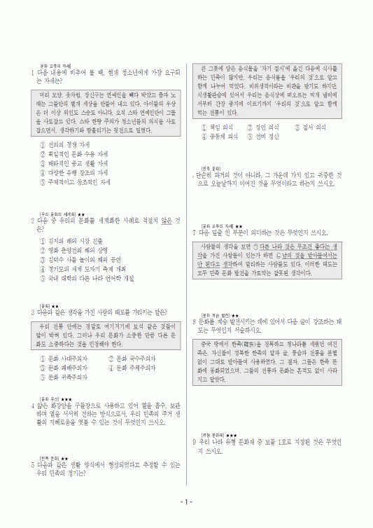 [과외]중학 도덕 2-2학기 중간1 바람직한 국가,민주생활 02