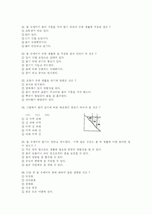[과외]1.생물 식물의분류-2