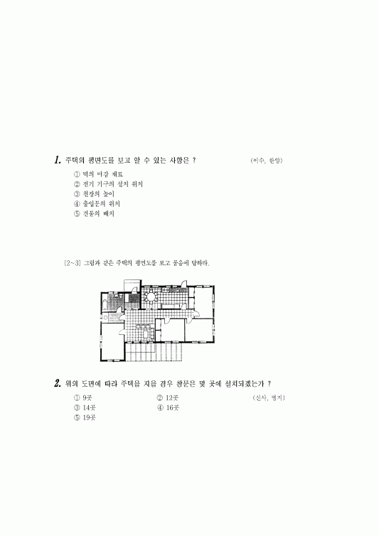 [과외]중학 1-05 제도의 실제 객관식