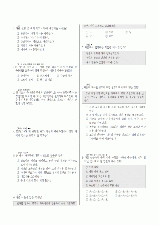 [과외]중학 사회 1-2학기 기말 04 인도와 동아시아의 발전
