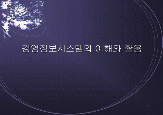경영정보시스템의 이해와 활용
