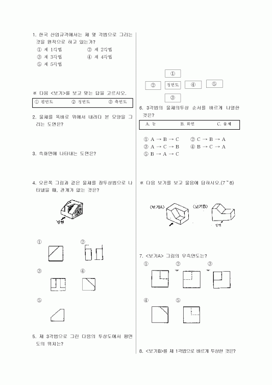 [과외]중학 기술 1-2학기 기말 예상문제 08
