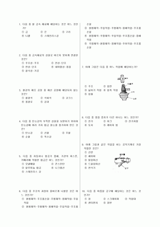 [과외]중학 기술 3-1학기 기말 예상문제 11