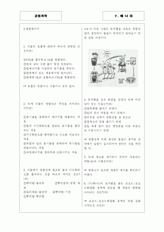 [과외]고등 공통과학-생물 에너지 03