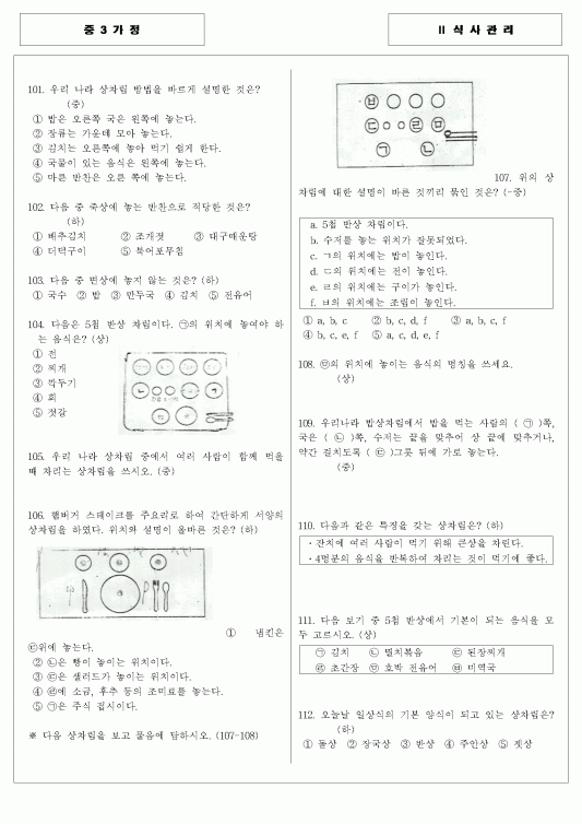 [과외]중학 가정 중3-2-2 상차림 03