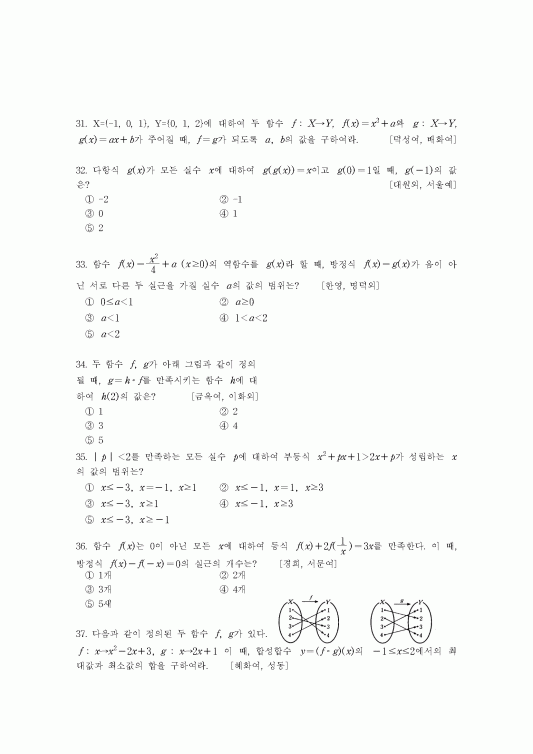 [과외]고등 수학  함수-2