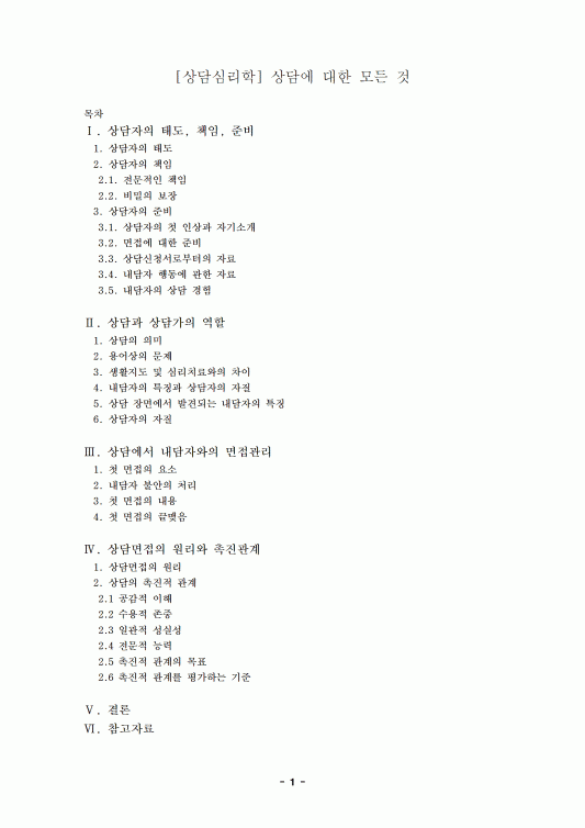 [상담심리학] 상담에 대한 모든 것