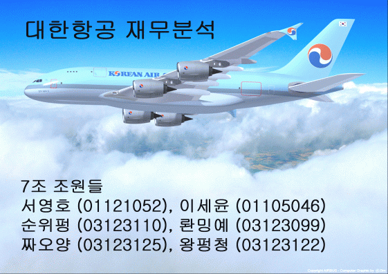 대한항공 재무분석 (파워포인트)