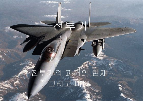 전투기의 이해