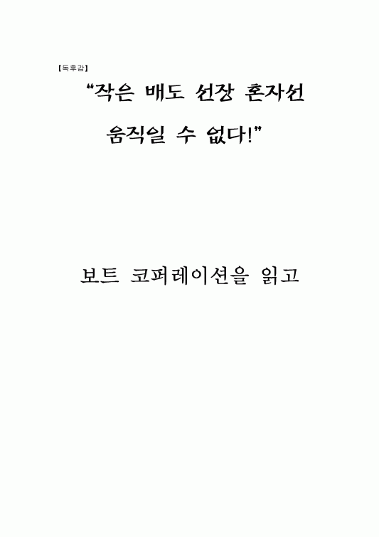 보트 코퍼레이션
