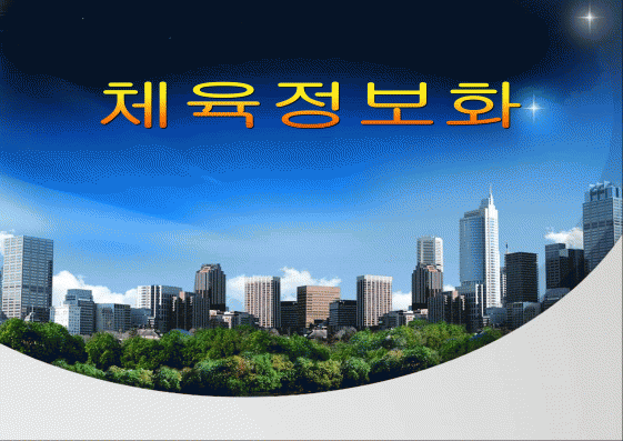 체육정보화 레포트 자료