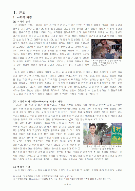 안락사의 모든 것 - 법