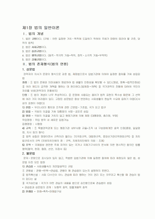 경희대생활과법률중간고사요약