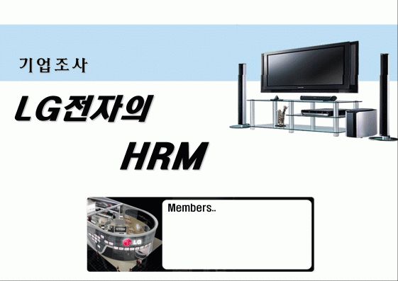 LG기업 HRM 사례 조사