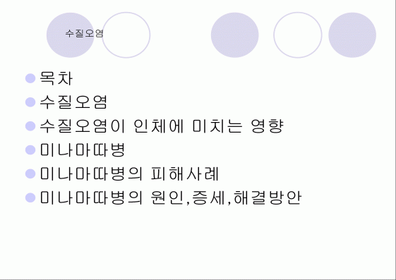 수질오염에 대해