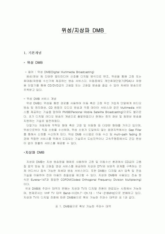 위성DMB_지상파DMB조사자료