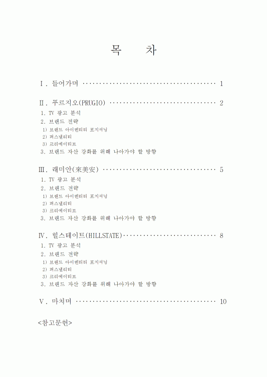 래미안,푸르지오,힐스테이트 브랜드전략 비교 및 분석