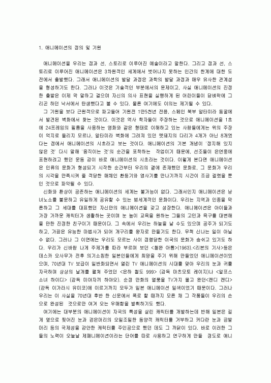 애니메이션의 변화와 각국의 스타일