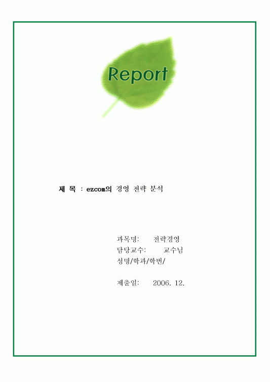 ezcom의 경영 전략 분석