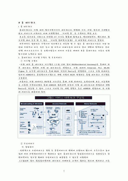 홈네트워크 [분석/조사]