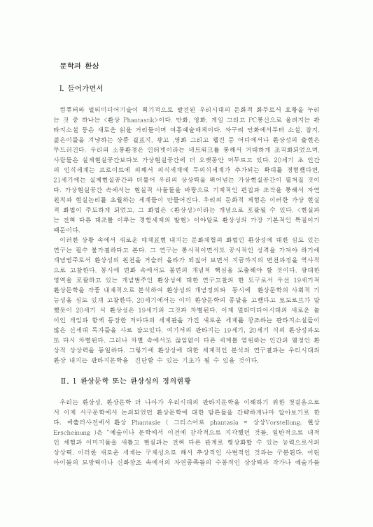 환상과 문학 정리-
