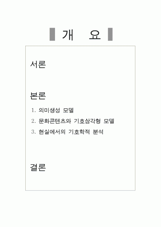 문화기호학과 문화콘텐츠