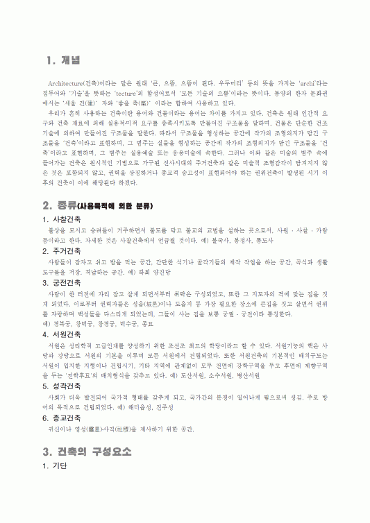건축의 이해 레포트 자료